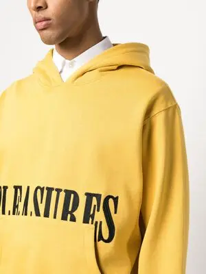 PLEASURES Logo-embroidered Hoodie