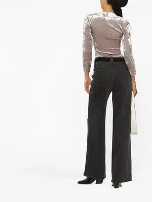 Isabel Marant Étoile Gubaia Velvet Top - Grey