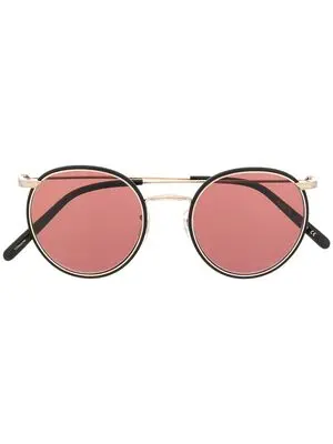 Oliver Spencer Casson Round-frame Sunglasses - Black