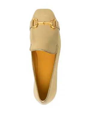 MADISON MAISON Square-toe Horsebit Loafers - Gold