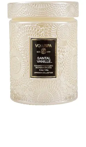 Voluspa Small Jar Candle In Cream - Santal Vanille