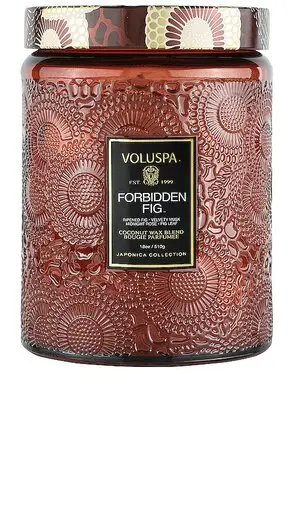 Voluspa Small Jar Candle In Metallic Bronze - Forbidden Fig