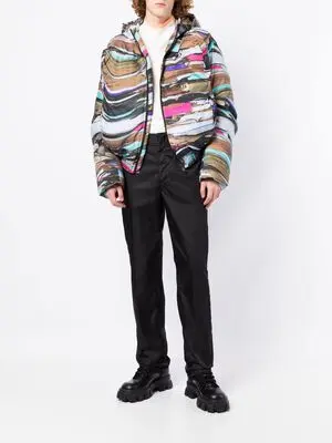 Natasha Zinko Puffer Boxy-cut Jacket - Multicolour