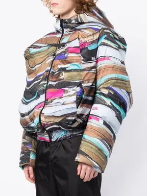 Natasha Zinko Puffer Boxy-cut Jacket - Multicolour