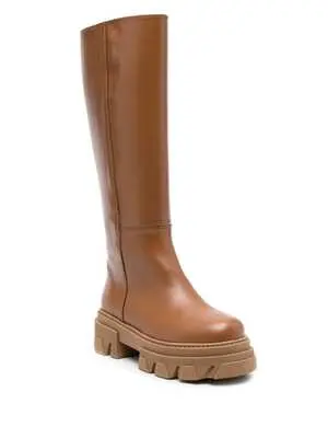 ALOHAS Katiuska Leather Knee-high Boots