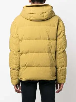 TEN C Hooded Down Puffer Jacket - Green