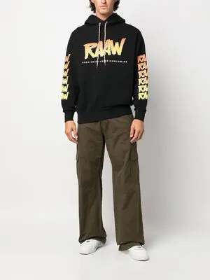 Aries Logo Print Hoodie
