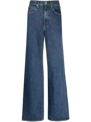 SLVRLAKE Eva High-rise Super Wide-leg Jeans