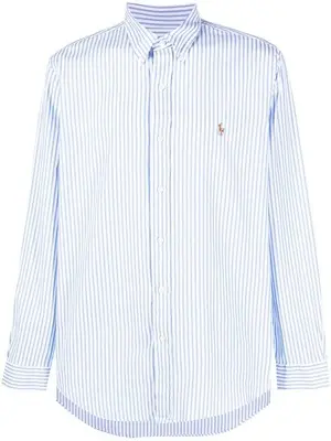 Polo Ralph Lauren Embroidered-pony Striped Shirt
