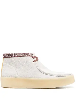 Clarks Paisley-print Desert Boots - White