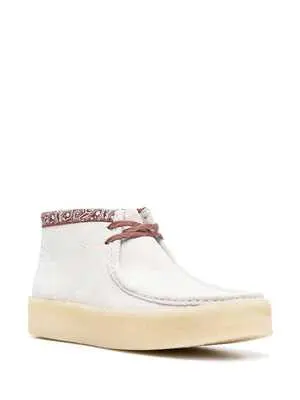 Clarks Paisley-print Desert Boots - White