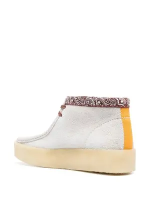 Clarks Paisley-print Desert Boots - White