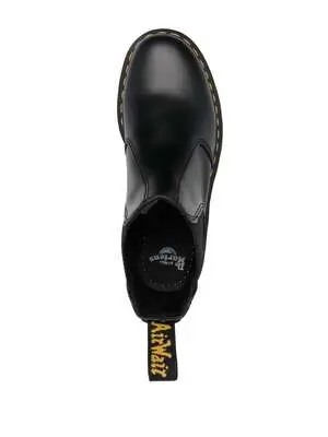 Dr. Martens Leather Round-toe Boots - Black