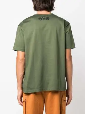 Junya Watanabe Logo-print Cotton T-shirt - Green