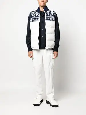 Brunello Cucinelli Fair Isle Panelled Gilet