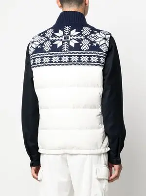 Brunello Cucinelli Fair Isle Panelled Gilet