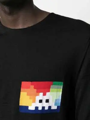 Comme Des Garçons Space Invaders Jumper - Black