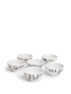 FORNASETTI Set Of Six Bowls