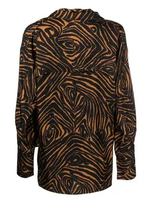 Alberto Biani Animal-print Blouse
