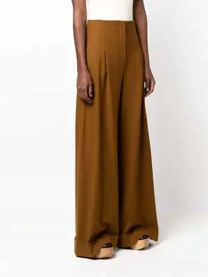Alberta Ferretti High-waisted Wid-leg Trousers