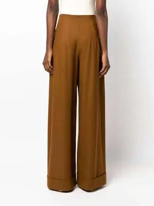 Alberta Ferretti High-waisted Wid-leg Trousers