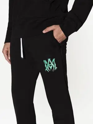 Amiri Logo-motif Organic Cotton Track Pants
