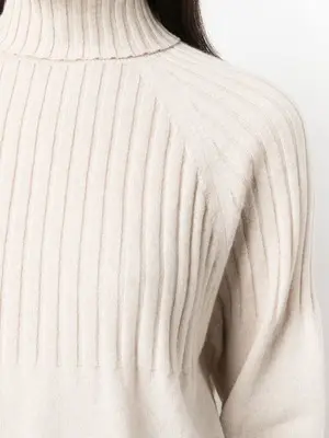 Malo Ribbed High-neck Cashmere Jumper