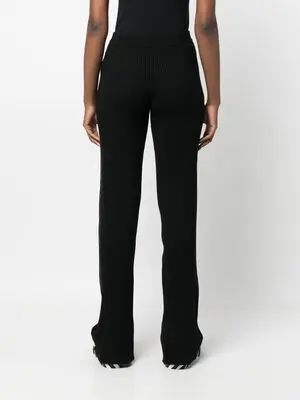 Off-White Embroidered Knit Trousers