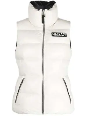 Mackage Logo-patch Padded Gilet - Neutrals