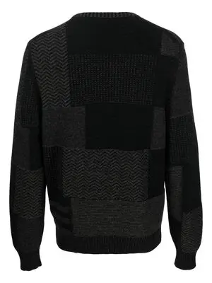 BILLIONAIRE Knit Jumper With Logo Patch