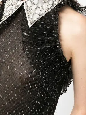 Alberta Ferretti Pleated Fil-coupé Top