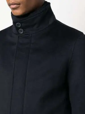 Herno Quilted High-neck Wool Jacket