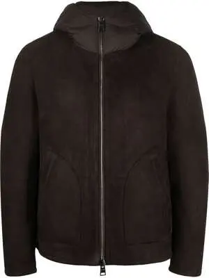 Herno Hooded Sheepskin-shearling Jacket