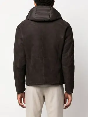 Herno Hooded Sheepskin-shearling Jacket