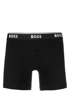 BOSS Pack Of Three Logo-waistband Boxer Briefs