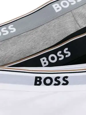 BOSS Pack Of Three Logo-waistband Boxer Briefs