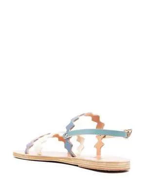 ANCIENT GREEK SANDALS Leather Double-strap Sandals