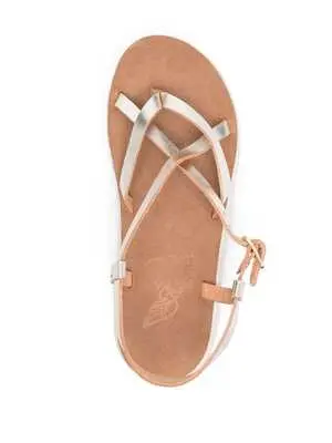 ANCIENT GREEK SANDALS Crossover-strap Leather Sandals