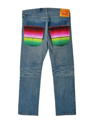 Junya Watanabe Patchwork Mid-rise Jeans