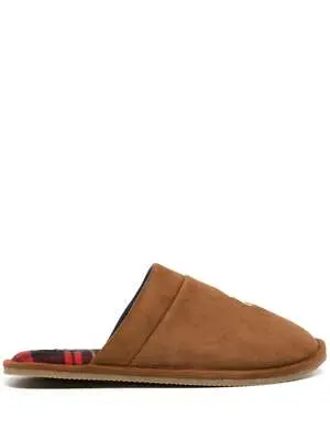 Polo Ralph Lauren Logo-embroidered Mule Slippers