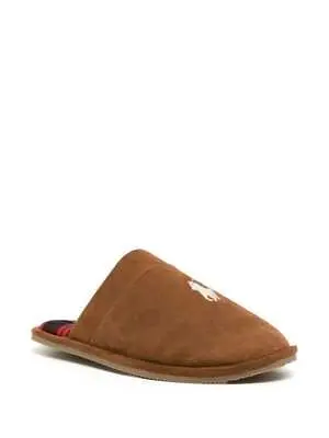 Polo Ralph Lauren Logo-embroidered Mule Slippers