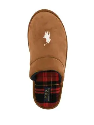 Polo Ralph Lauren Logo-embroidered Mule Slippers