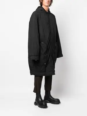 Rick Owens Hooded Quilted Coat