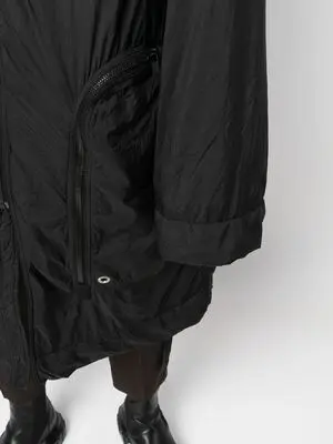 Rick Owens Hooded Quilted Coat