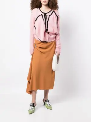 KIKO KOSTADINOV High-waisted Ruched Midi Skirt