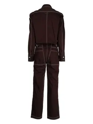 Stella McCartney Denim Jumpsuit With Contrast Stitching