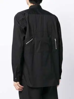Comme Des Garçons Button-down Zip-detail Shirt