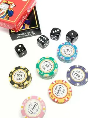 HECTOR SAXE Poker Set With 440 Chips Grained