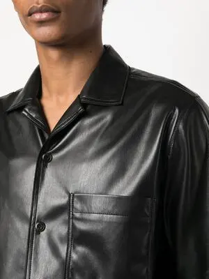 Nanushka Coated-finish Shirt Jacket