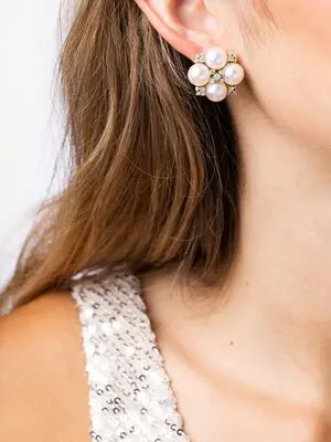 Yoko London 18kt Yellow Raindrop Akoya Pearl And Diamond Earrings